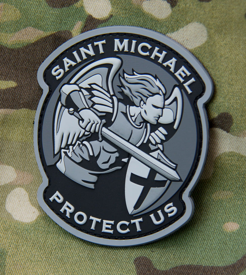 Saint Michael Protect Us PVC Patch – K9 Tactical Gear