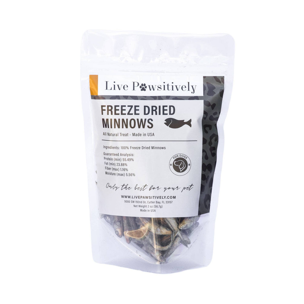 Live Pawsitive Freeze Dried Minnows – K9 Tactical Gear