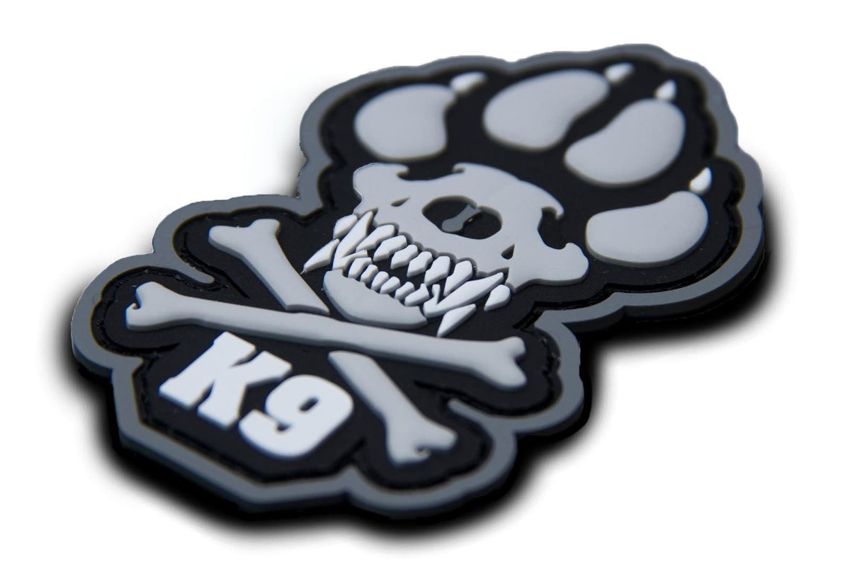 K9 Skull & Crossbones PVC Patch – K9 Tactical Gear